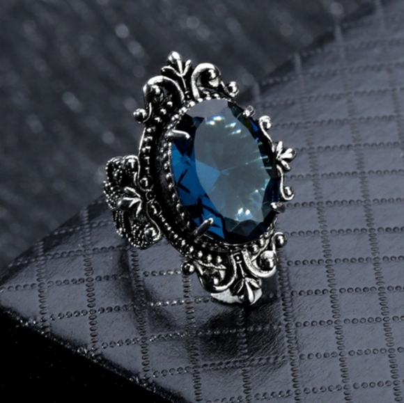 Jewelry | 925 Victorian Gothic Sapphire Ring | Poshmark